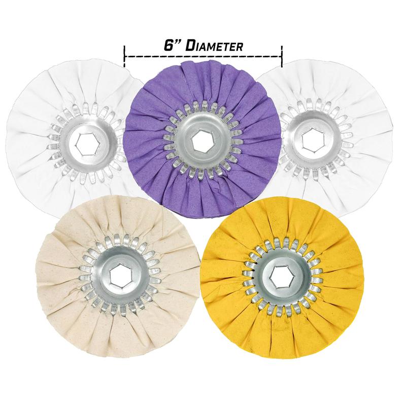 6" Mini Airway Buffing Wheels for Automotive and Industrial Use ...