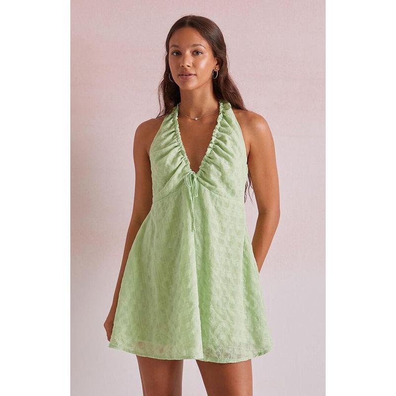 Beverly and Beck Women's Sarah Tie Back Halter Mini Dress - TikTok Shop