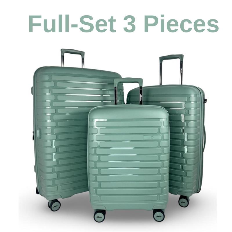 Empire Luggage FULL SET 3 PCS PP Hardside Spinner w/ USB Charging ...