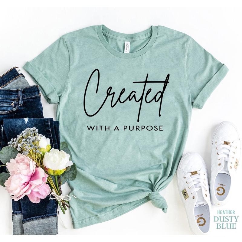 Created With A Purpose T-shirt - TikTok Shop