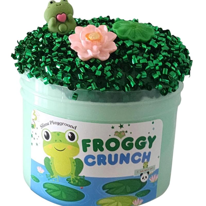 Slime Playground Froggy Crunch Slime - 8 oz Jar with Bingsu or - TikTok ...
