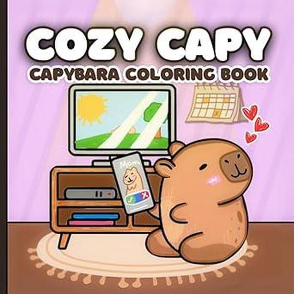 Cozy Capy: Capy-bara Coloring Book: Stress Relief Bold and Easy ...