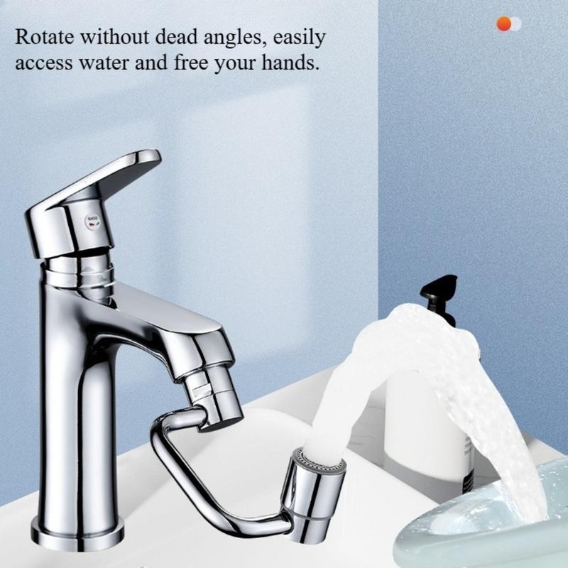 1440° Rotatable Faucet Aerator Extension for Toddlers, Dual Sprayer ...