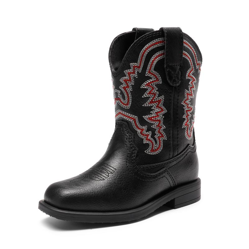 DREAM PAIRS KIDS Square-Toe Western Cowboy Boots - TikTok Shop