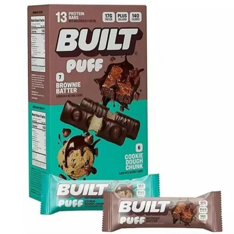 Built Bar Puff & Chunk Protein Bars, Variety Pack, 13 ct. Snack ...